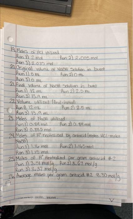 Solved Name Date Section 1. Which antacid was more effective | Chegg.com