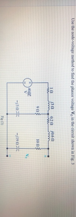Solved Use the node-voltage method to find the phasor | Chegg.com