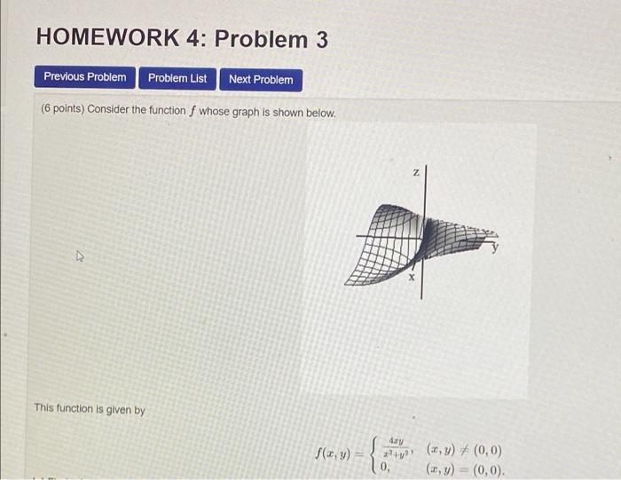Solved Homework 4 Problem 2 Previous Problem Problem List 6515