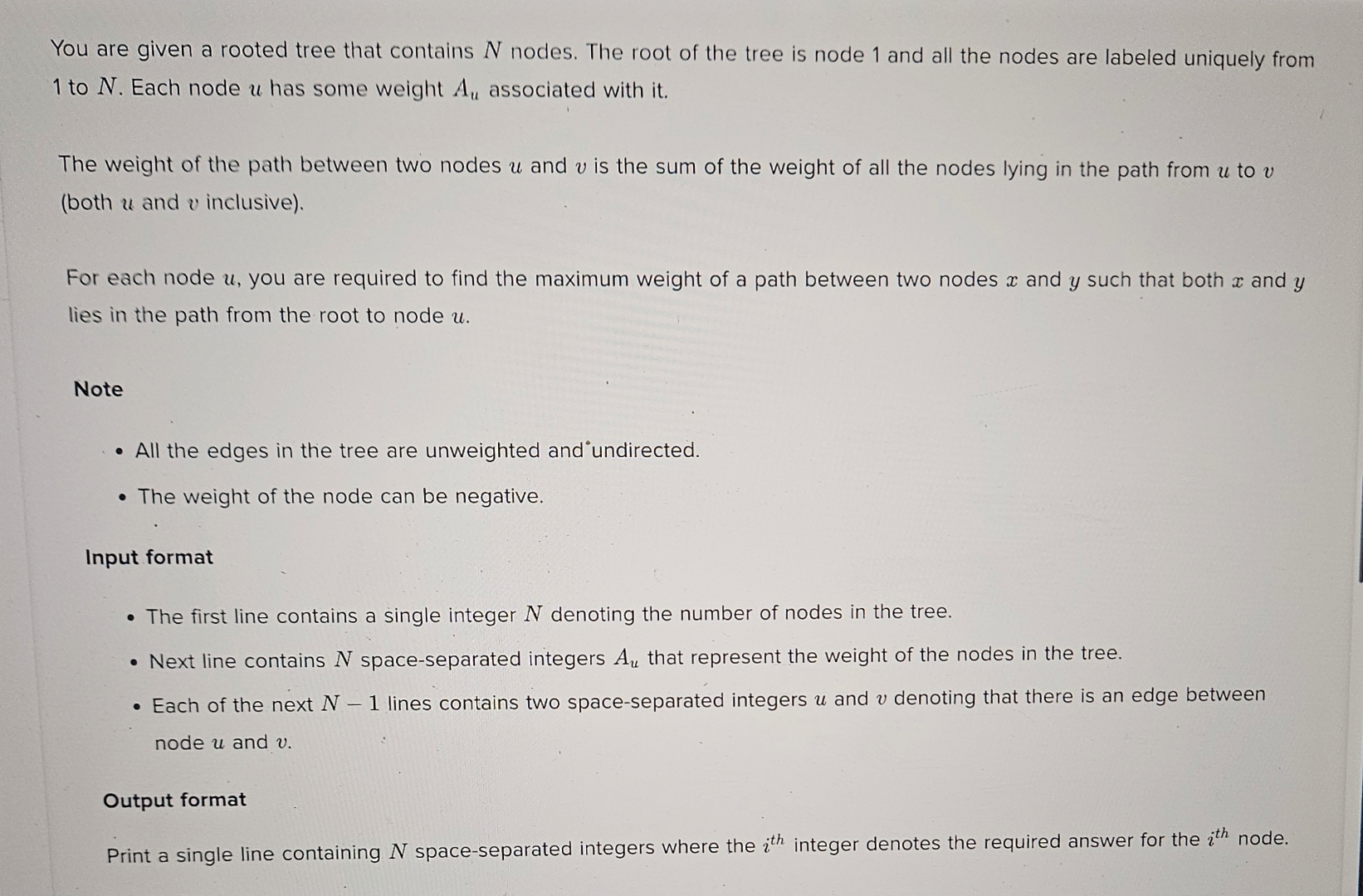 You are given a rooted tree that contains N ﻿nodes. | Chegg.com