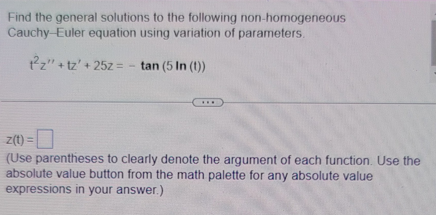 Solved Find the general solutions to the following | Chegg.com