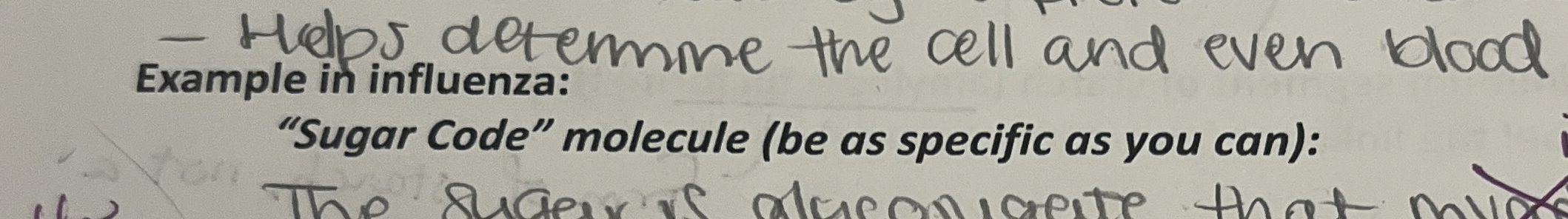 High Quality SOLUTION Example in influenza:"Sugar Code" molecule (be as ...