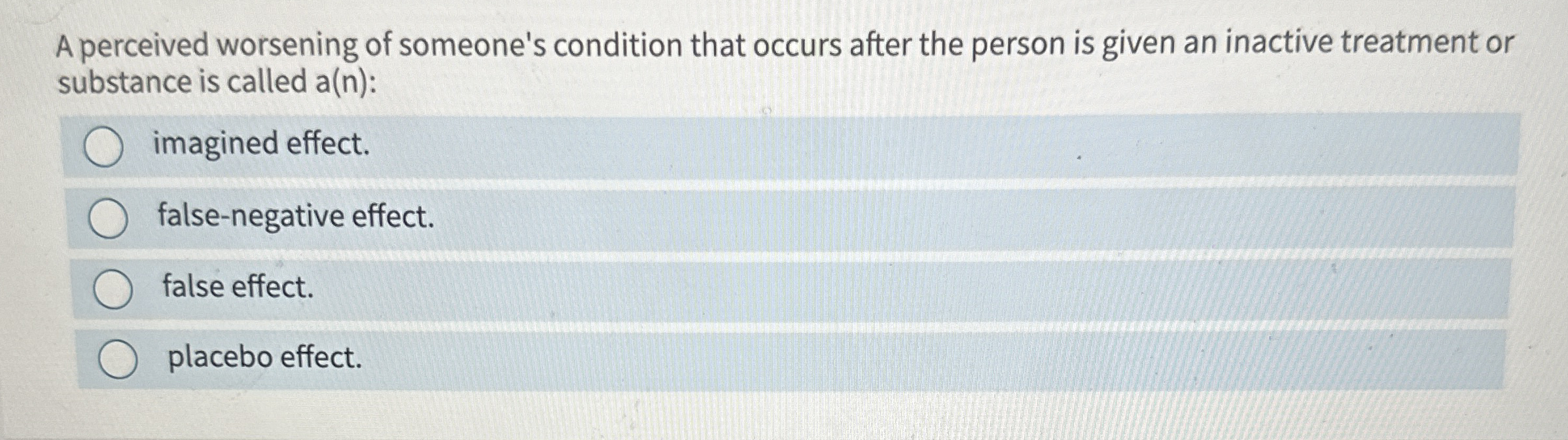 A perceived worsening of someone's condition that | Chegg.com