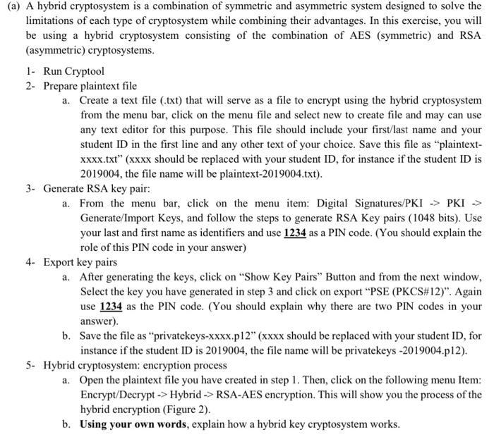 Solved \r\n\r\nc. Encrypt the plaintext file using the | Chegg.com