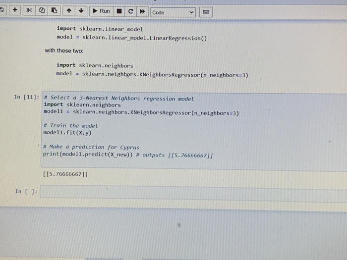 Problem 3: Modify Linear RegressionModel.ipynb such | Chegg.com