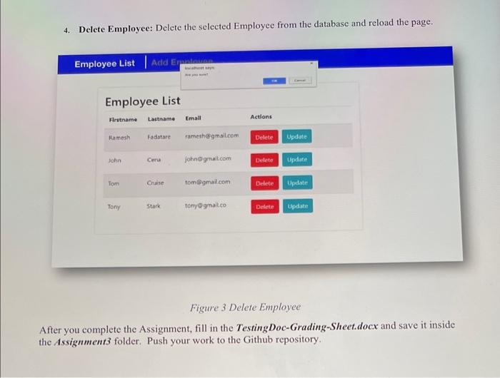 Solved In this Assignment, you will build an employee | Chegg.com