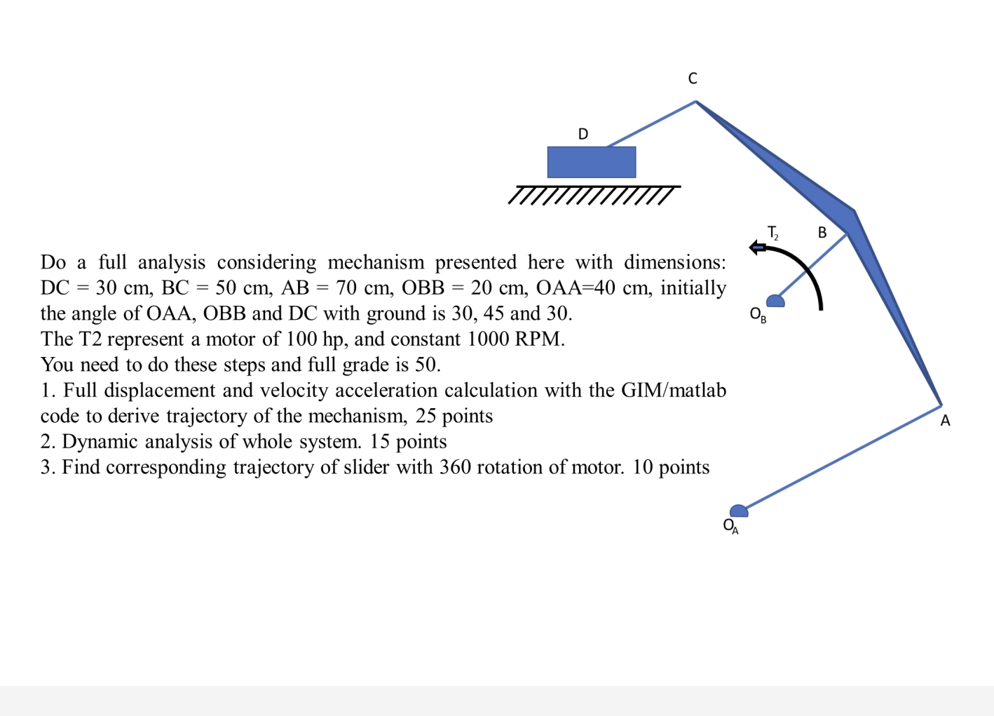 Solved Do a full analysis considering mechanism presented | Chegg.com