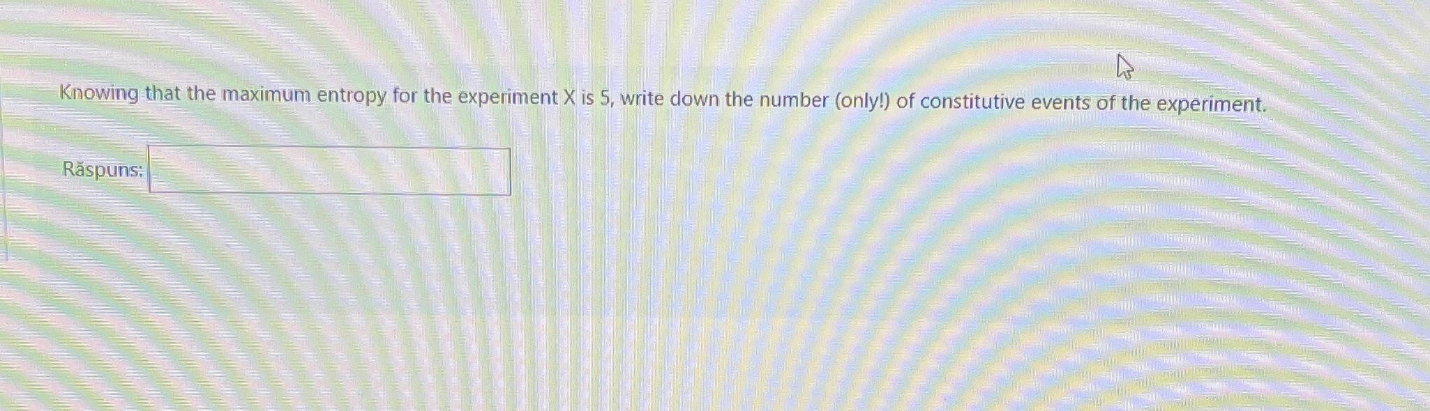 Solved Knowing that the maximum entropy for the experiment x | Chegg.com