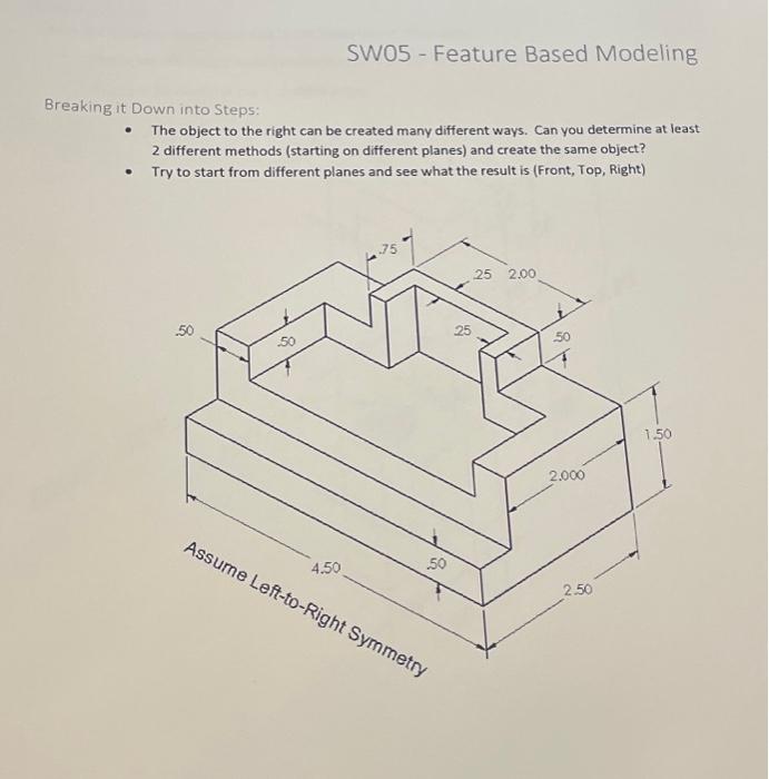 Solved Breaking it Down into Steps: - The object to the | Chegg.com