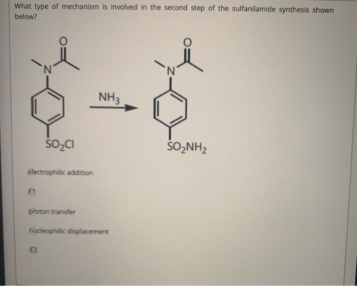 Solved What type of mechanism is involved in the second step | Chegg.com