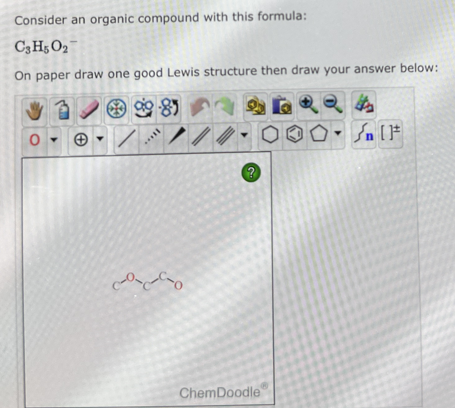 Solved Consider an organic compound with this | Chegg.com