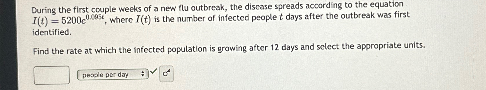 Solved During the first couple weeks of a new flu outbreak, | Chegg.com