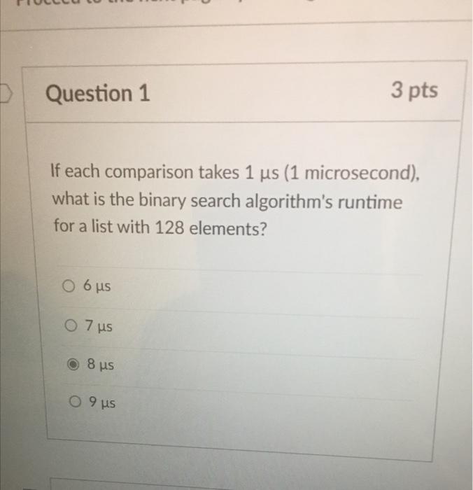 Solved If each comparison takes 1 us (1 microsecond), what | Chegg.com