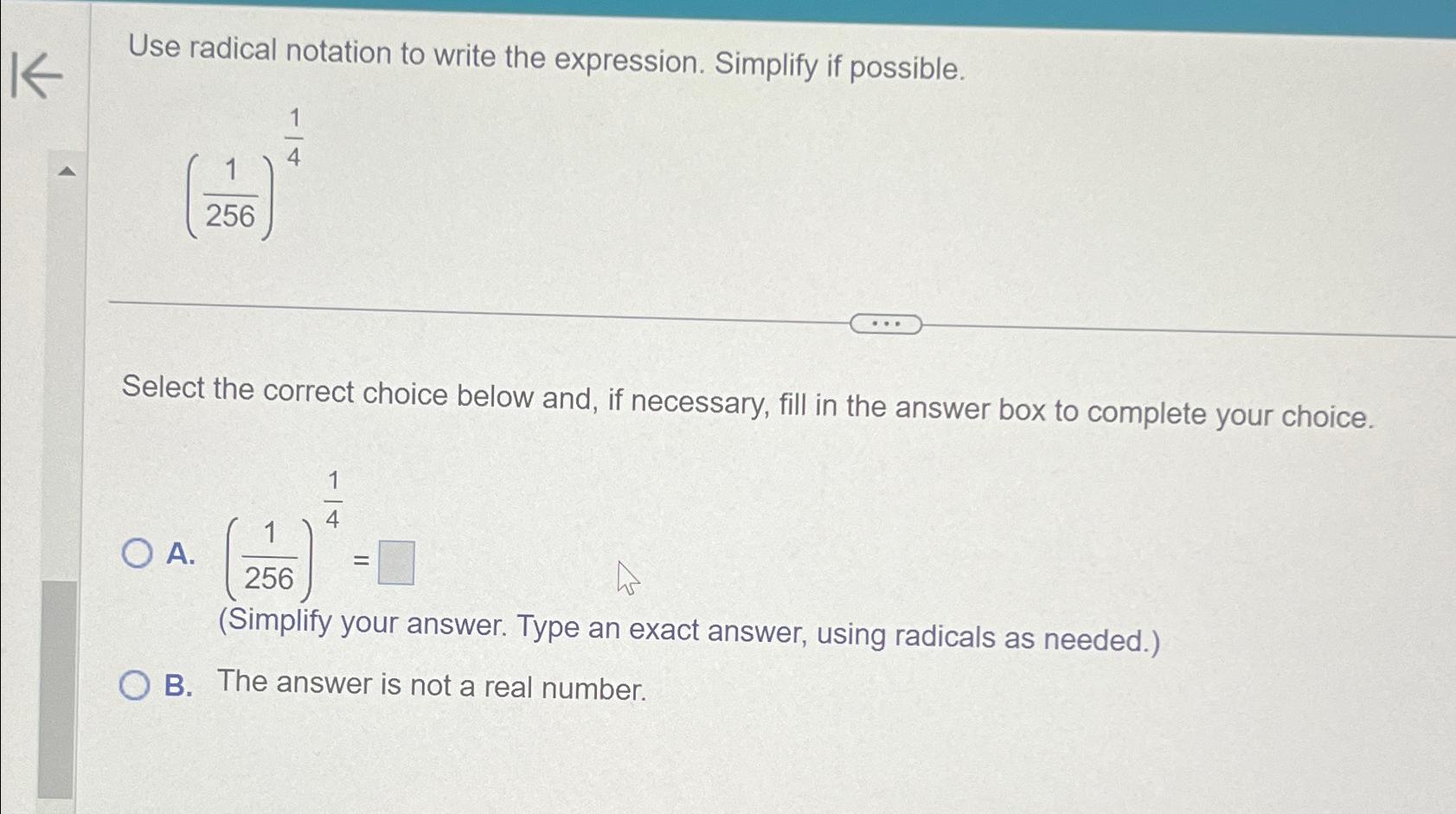 Solved Use radical notation to write the expression. | Chegg.com