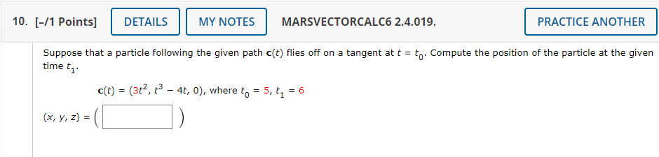 Solved Suppose that a particle following the given path c(t) | Chegg.com