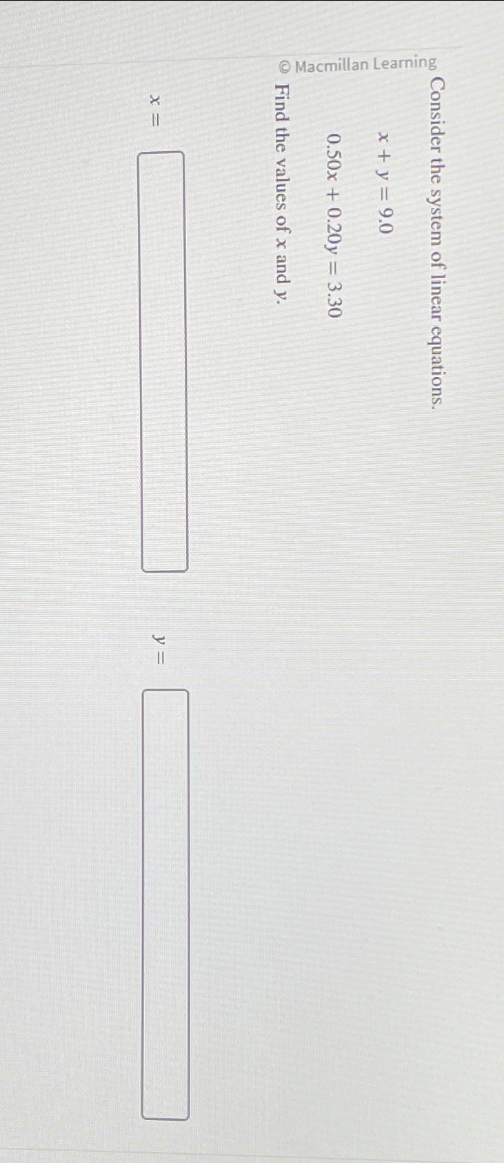 Solved ?n ﻿Consider the system of linear | Chegg.com