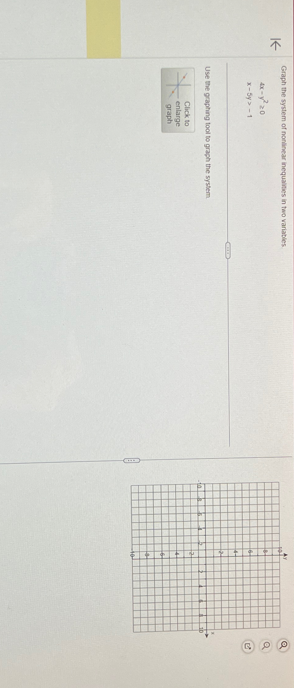 Solved Graph The System Of Nonlinear Inequalities In Two