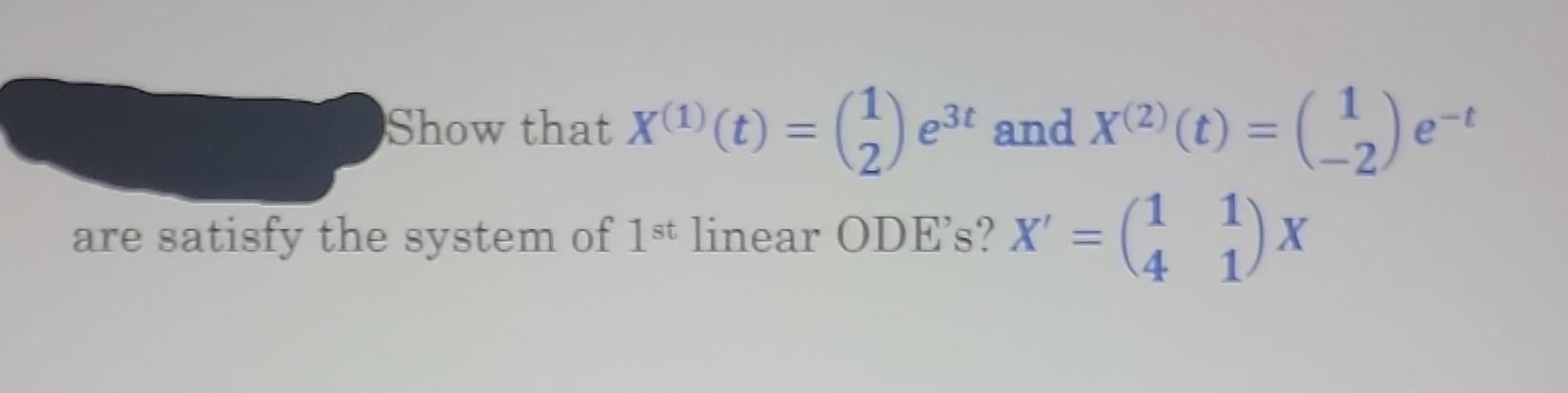 Solved Diff. Eq. Math Question. Could you show the steps to | Chegg.com