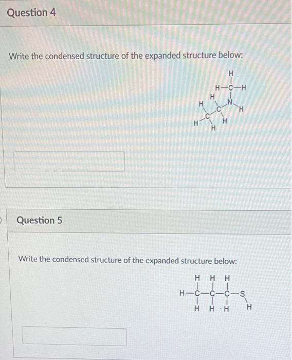 Solved Write the condensed structure of the expanded | Chegg.com