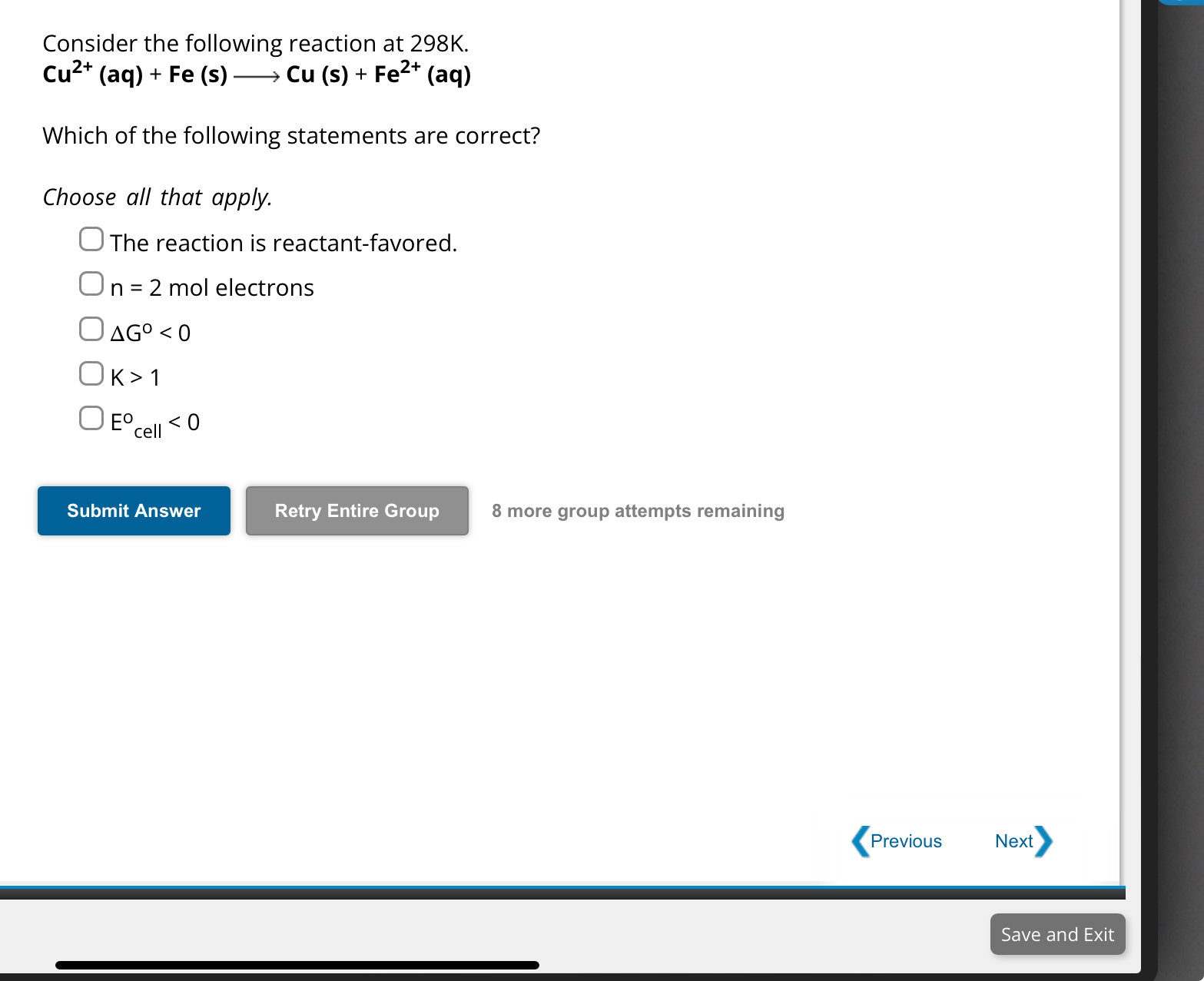 Solved Consider the following reaction at | Chegg.com