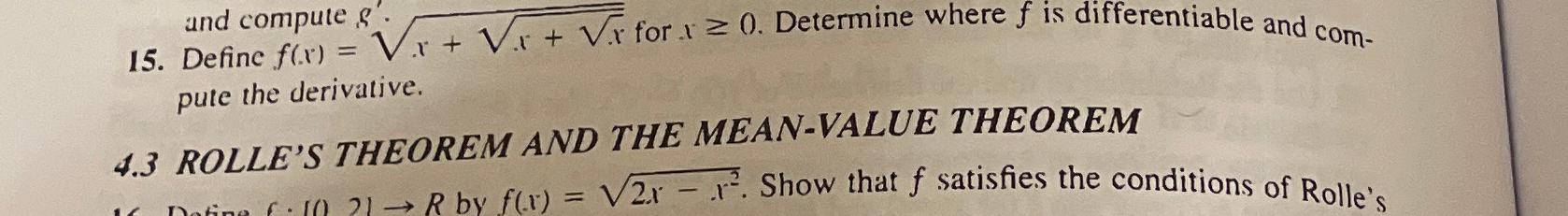 Solved Define f(x)=x+x+x222 for x≥0. Determine where f is | Chegg.com Solved Define f(x)=x+x+x222 for x≥0. Determine where f is | Chegg.com