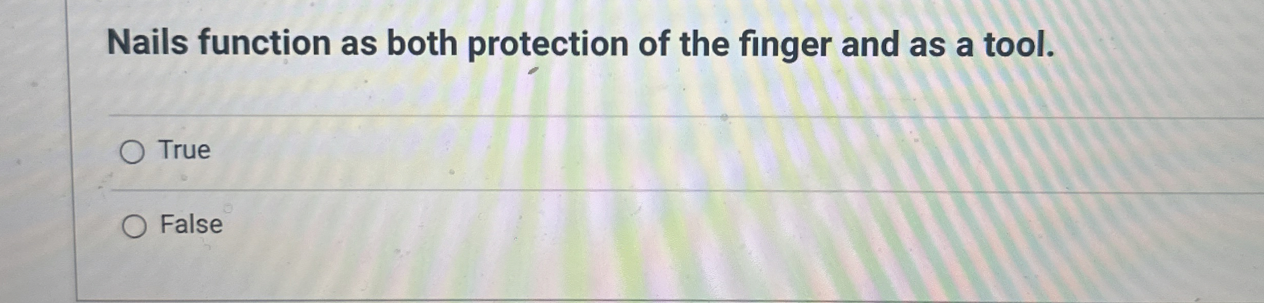 Solved Nails function as both protection of the finger and | Chegg.com