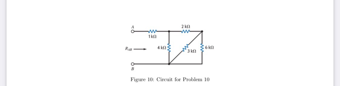 Solved Figure 10: Circuit for Problem 10 | Chegg.com