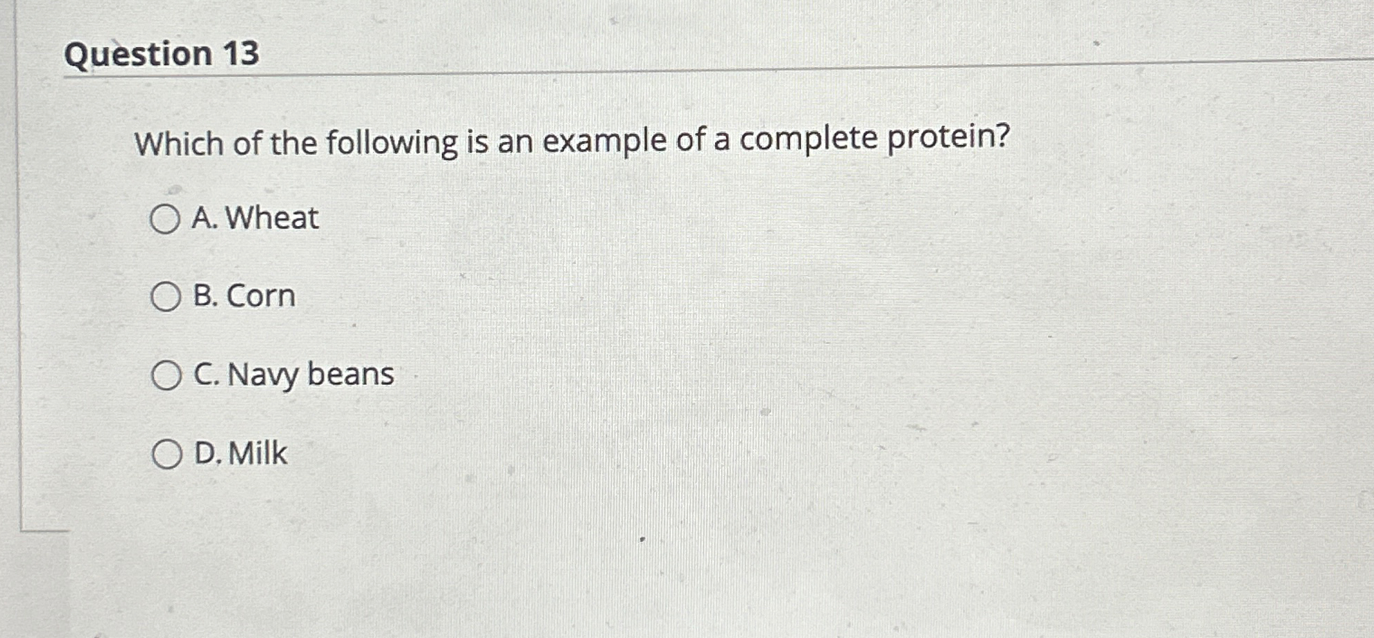 Solved Question 13Which of the following is an example of a | Chegg.com