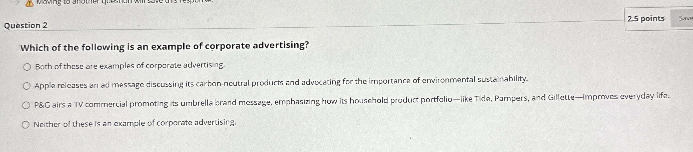 Solved Question 22.5 ﻿pointsWhich of the following is an | Chegg.com