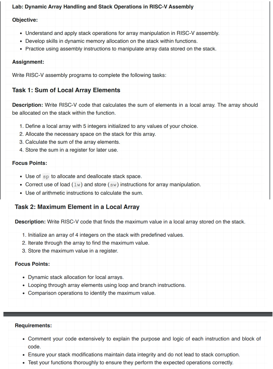 Solved Lab: Dynamic Array Handling and Stack Operations in | Chegg.com