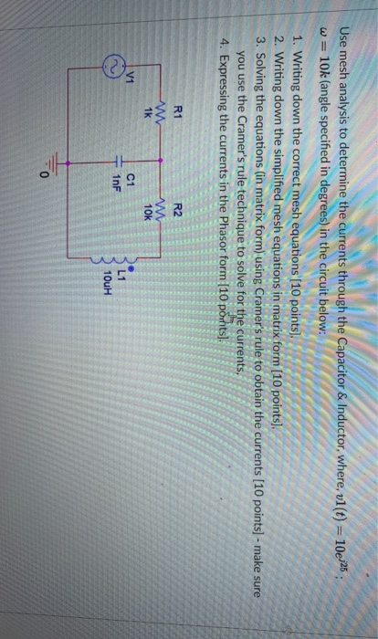 Solved Use mesh analysis to determine the currents through | Chegg.com