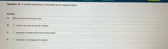 Solved Question 7: Match each QuickBooks user interface | Chegg.com