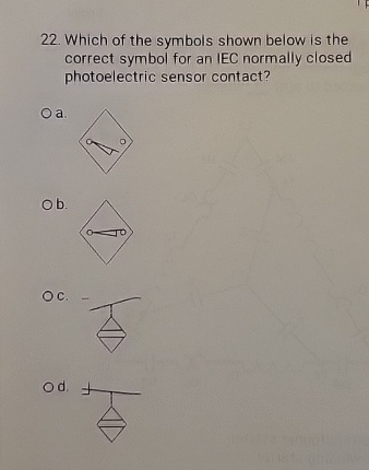 Solved Which of the symbols shown below is the correct | Chegg.com