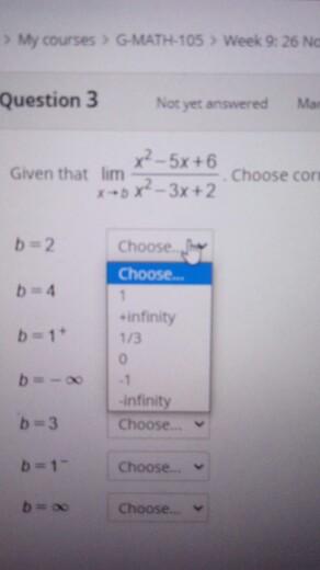 Solved LUUUUUU В Чuestion x²–5x+6 Given that lim x-ox²-3x+2 | Chegg.com Solved LUUUUUU В Чuestion x²–5x+6 Given that lim x-ox²-3x+2 | Chegg.com