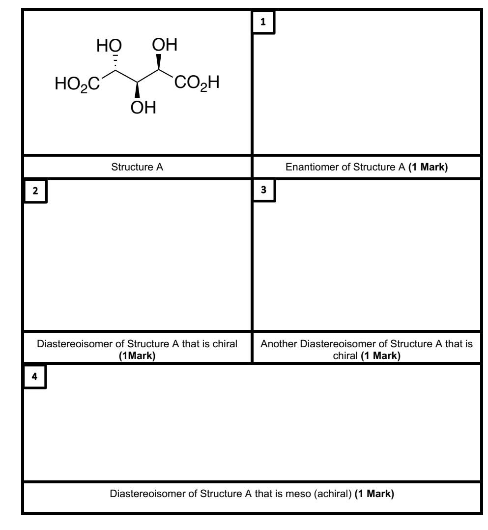 Solved 1 HO OH HO2C COH OH Structure A Enantiomer of | Chegg.com