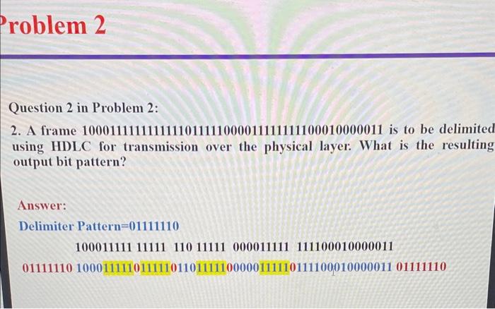 Solved Question 1 in Problem 2: 1. A frame 10111010 is | Chegg.com