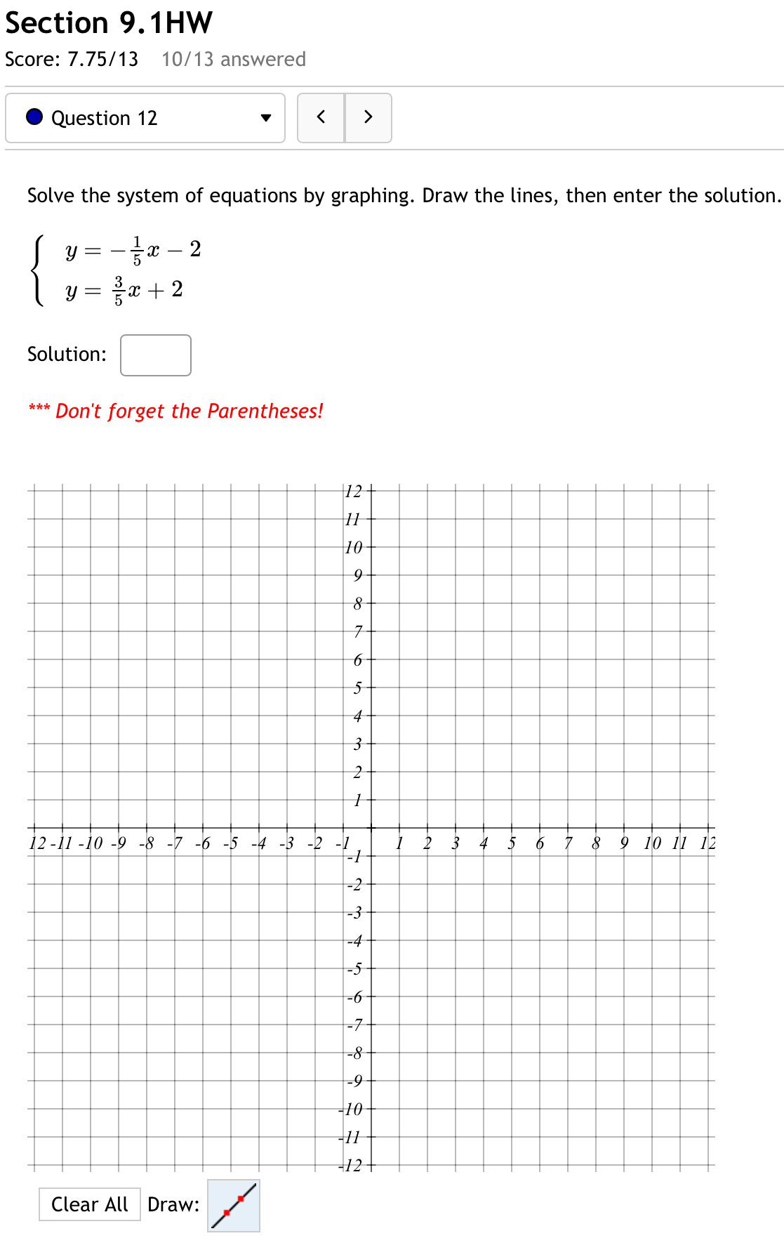 Solved Section 9.1HWScore: 7.75/13 10/13 ﻿answeredSolve the | Chegg.com