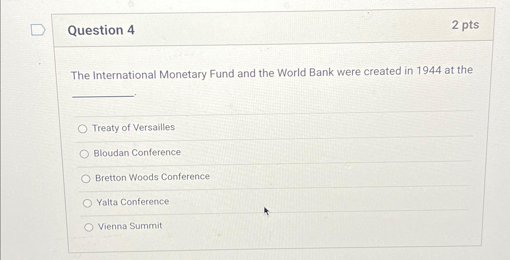 Solved Question 42 ﻿ptsThe International Monetary Fund and | Chegg.com