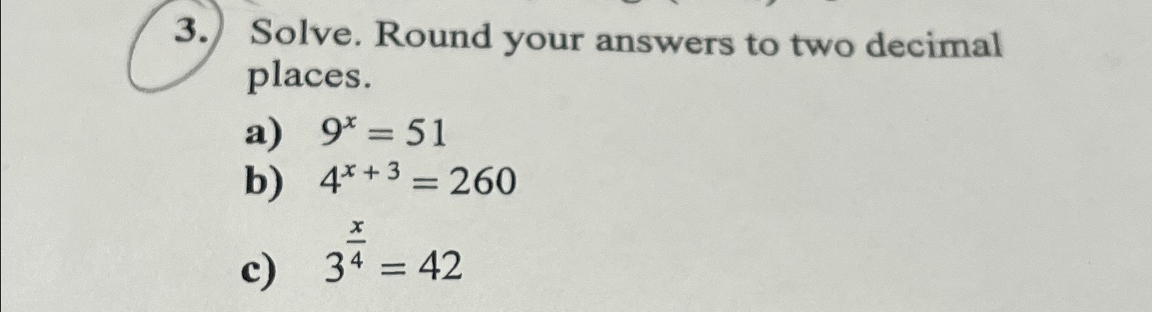 Solved Solve. Round your answers to two decimal | Chegg.com