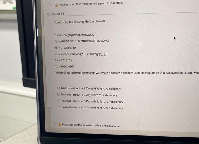 Solved Duestion 16 Considering the following Built-in | Chegg.com