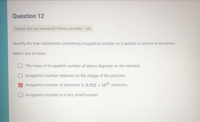 Solved Question 12 Status: Not yet answered I Points | Chegg.com