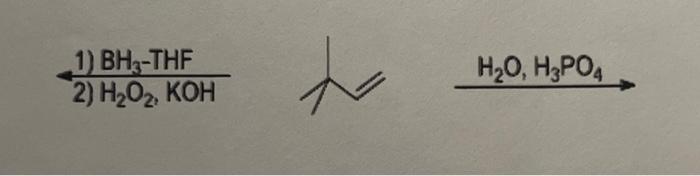 Solved 2) H2O2,KOH 1) BH3-THF | Chegg.com