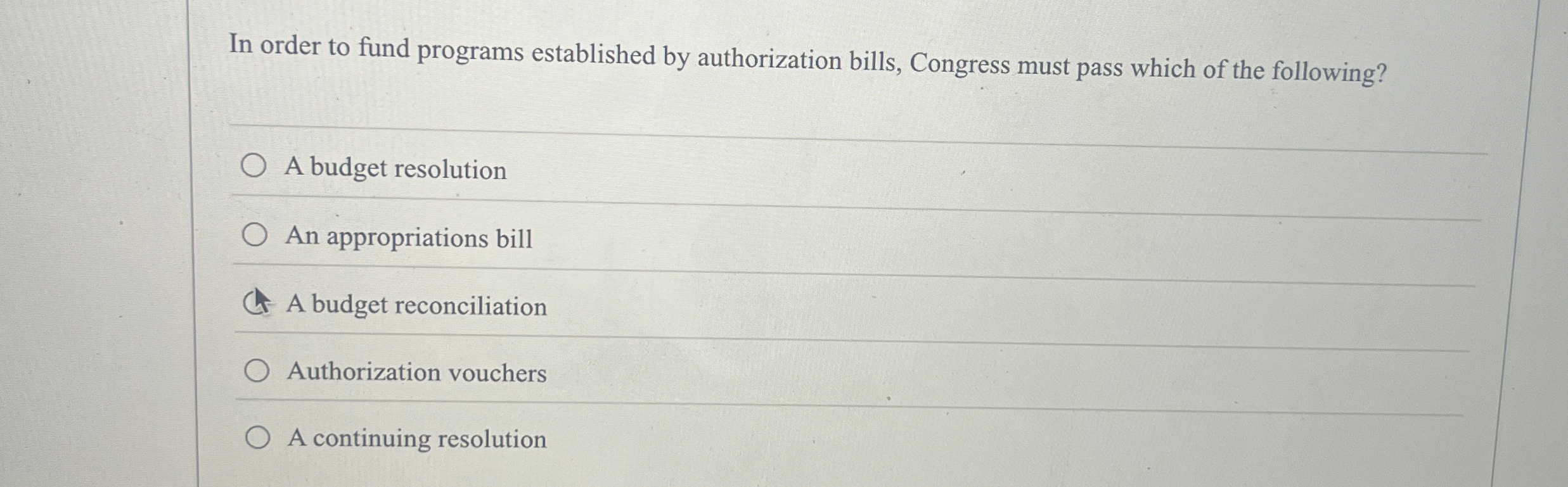 Solved In order to fund programs established by | Chegg.com