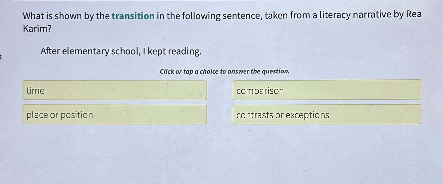 Solved What is shown by the transition in the following | Chegg.com