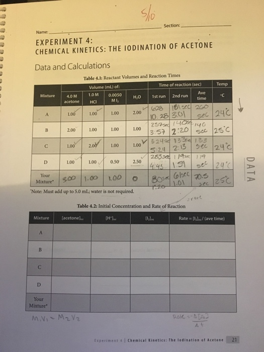 Solved Im not sure how to do the calculation for my lab | Chegg.com