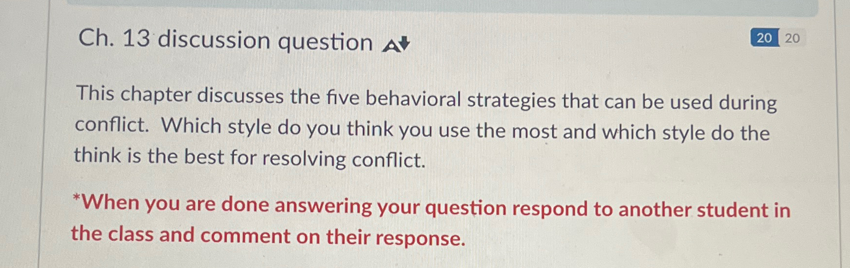 Solved Ch. 13 ﻿discussion question2020This chapter discusses | Chegg.com