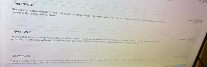 Solved QUESTION 31 QUESTION 32 | Chegg.com
