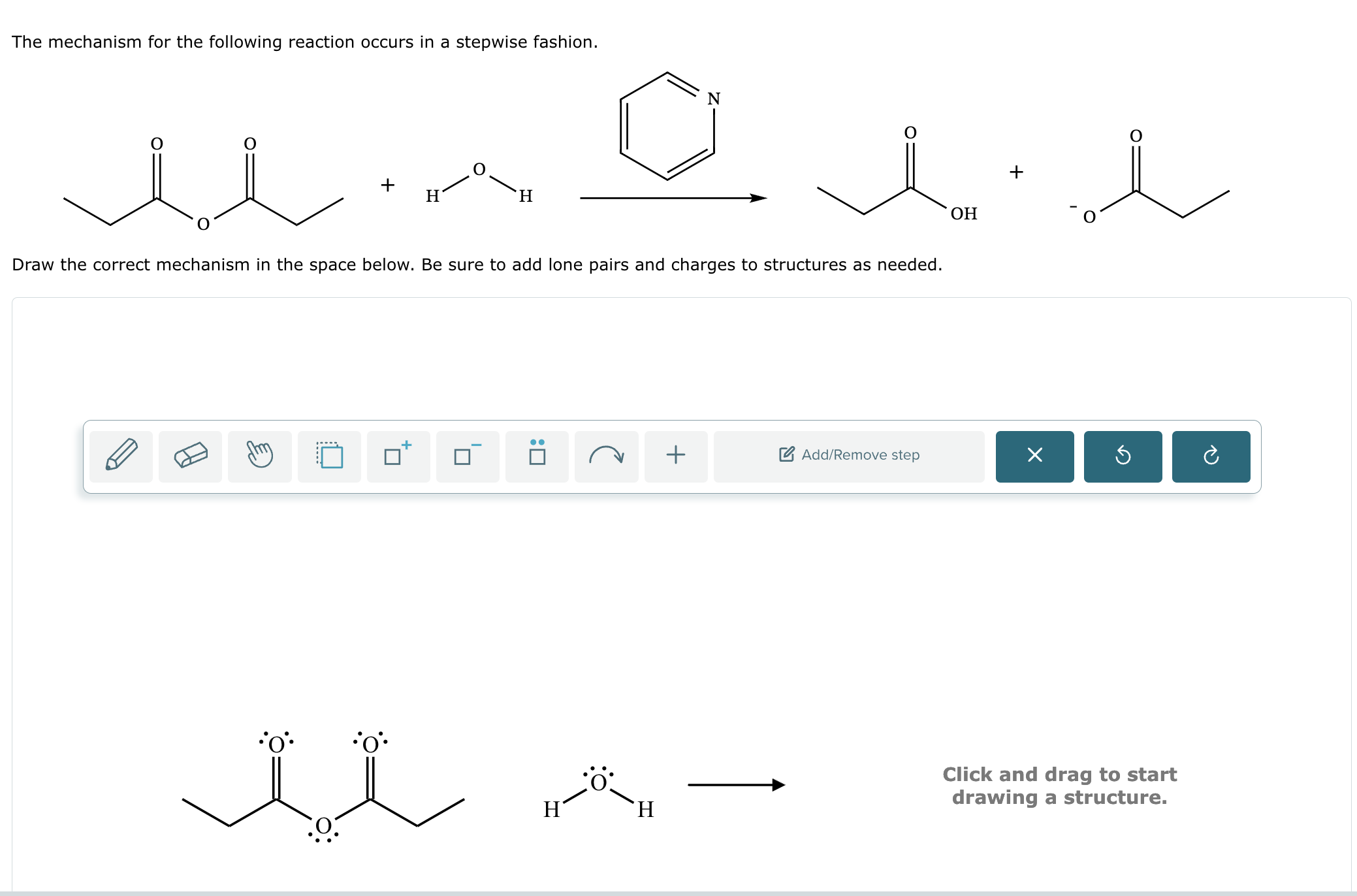 Solved The mechanism for the following reaction occurs in a | Chegg.com