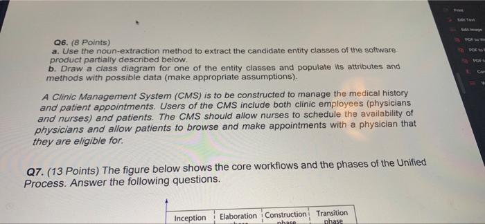 Solved PO POS VE Q6. (8 Points) a. Use the noun-extraction | Chegg.com