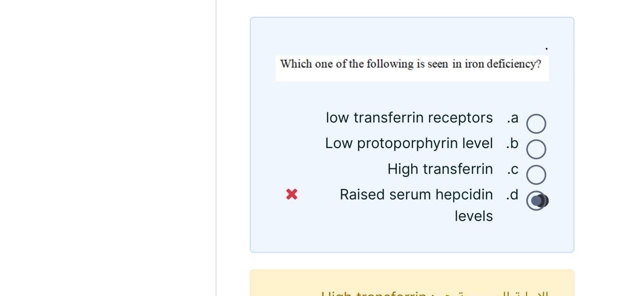 Solved Which one of the following is seen in iron | Chegg.com